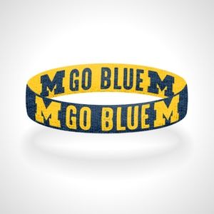 Jewelry | Michigan Wolverines Go Blue Reversible Bracelet | Poshmark